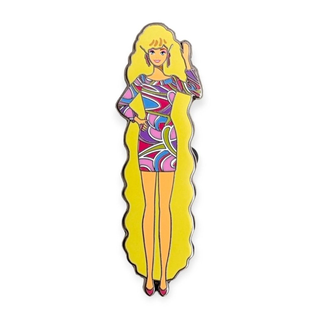 Mattel Enamel Pin: Totally Hair Barbie - Gem